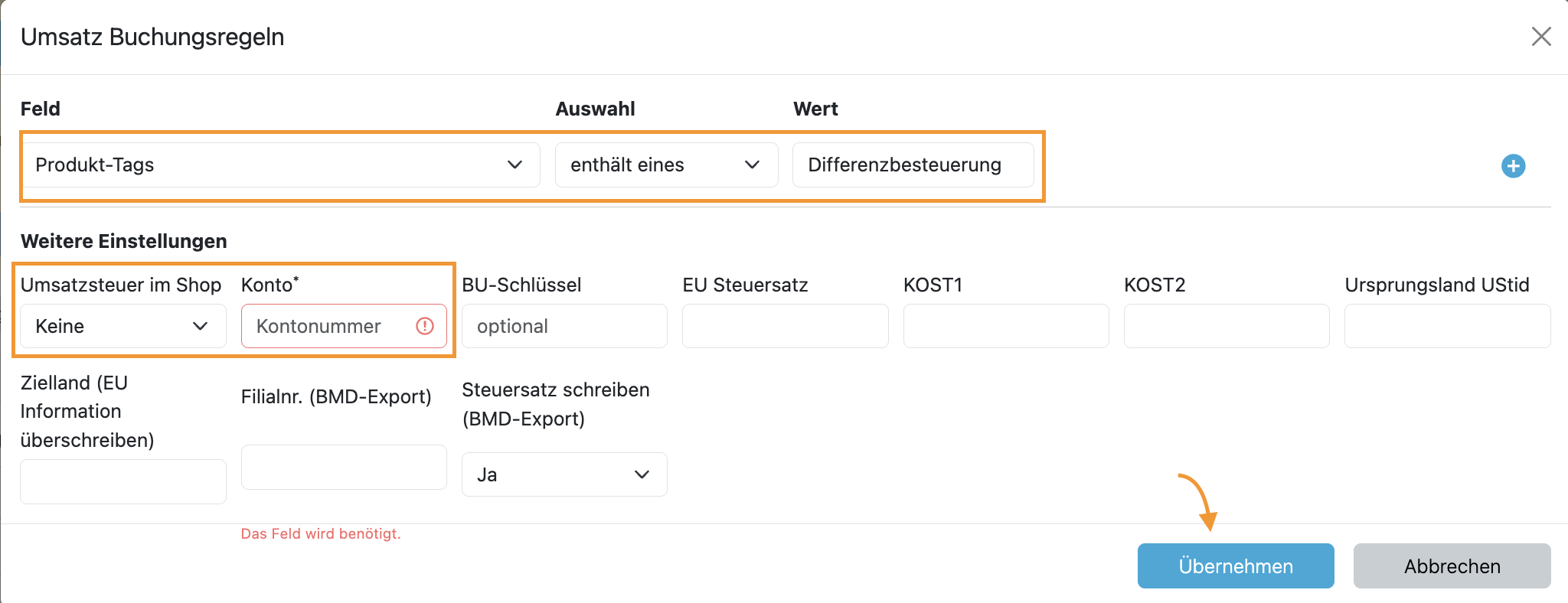 Differenzbesteuerung in Shopify und pathway korrekt einrichten